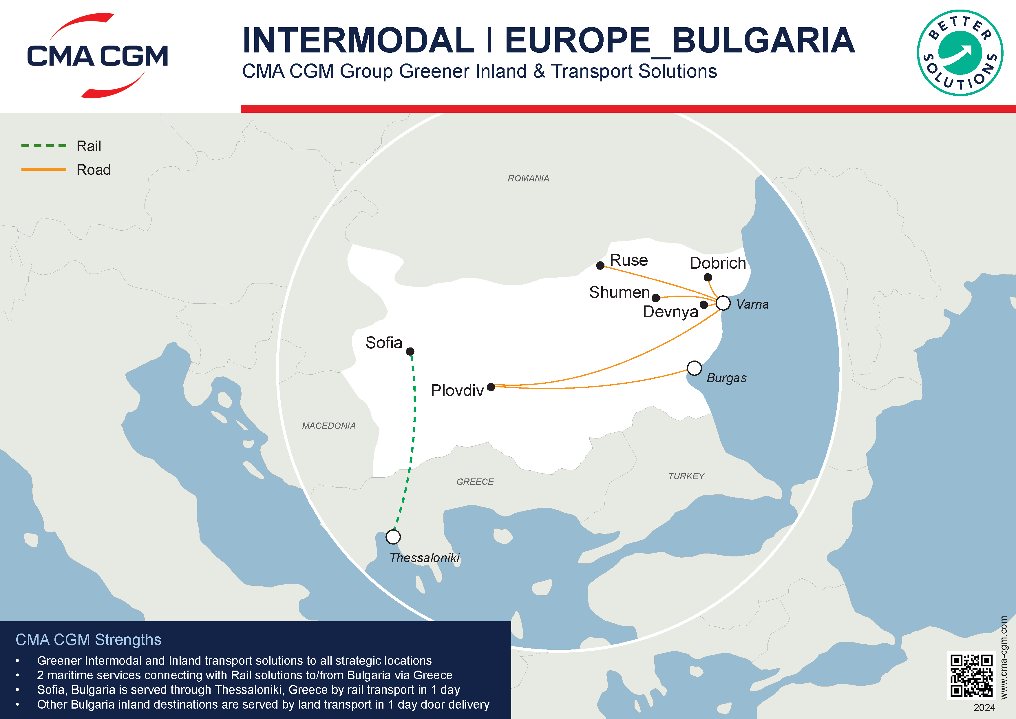 CMA CGM | Inland and intermodal services in Europe